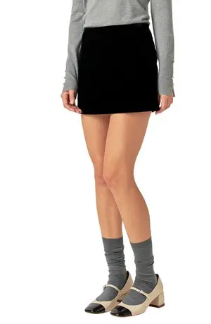 English Factory Velvet Skort