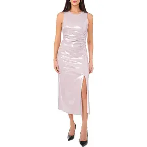 1.State Shimmer Ruched Sleeveless Dress