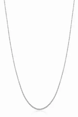 ORADINA 14k Gold Rimini Rolo Chain - White Gold