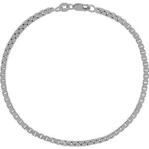 Bony Levy 14k Gold Box Chain Bracelet - 14k White Gold