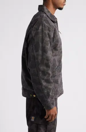 Carhartt Work In Progress Duck Detroit Camo Zip Jacket