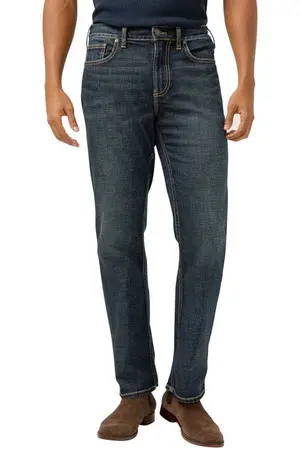 SILVER JEANS CO. Grayson Classic Straight Leg Jeans - Indigo