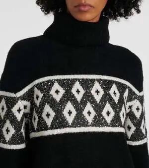 Bogner Uda Sequined Wool-blend Sweater