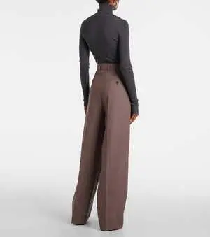 Stella McCartney Wool Wide-leg Trousers