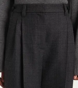 Brunello Cucinelli High-rise Wool Wide-leg Trousers