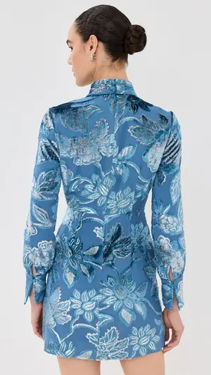 Simkhai Halen Draped Velvet Mini Dress