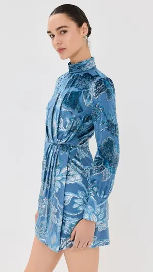 Simkhai Halen Draped Velvet Mini Dress