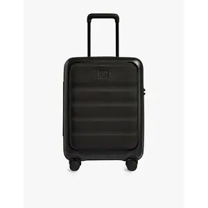 ANTLER Icon Stripe Pocket-front Hard-case Cabin Suitcase 55cm - Black