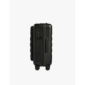 ANTLER Icon Stripe Pocket-front Hard-case Cabin Suitcase 55cm - Black