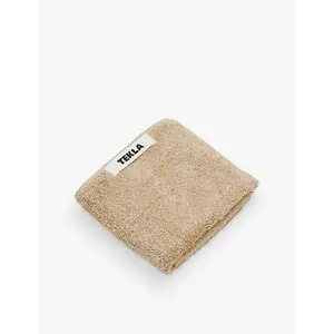 TEKLA Striped Cotton Washcloth 30cm X 30cm - Sienna