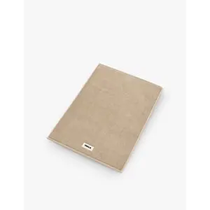 TEKLA Bordered Cotton Bath Mat 70cm X 50cm Sienna