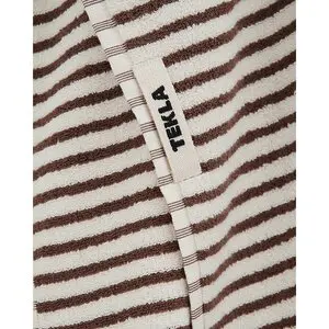 TEKLA Striped Cotton Bath Towel 70cm X 140cm - Kodiak Stripes