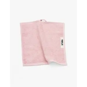 TEKLA Striped Cotton Bath Towel 70cm X 140cm - Shaded Pink
