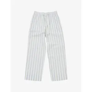 TEKLA Straight-leg Mid-rise Organic-cotton Poplin Pyjama Trousers - Needle Stripes