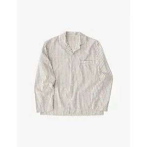 TEKLA Patch-pocket Cotton Poplin Pyjama Shirt - Hopper Stripes