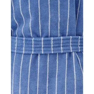 TEKLA Striped Shawl-collar Organic-cotton Robe - Marseille