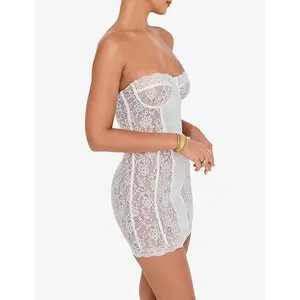 mistress rocks white lace dress Clothing: Tops: White Lace Underwired Mini Dress