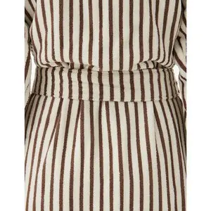 TEKLA Hooded Striped Organic-cotton Robe - Kodiak Stripes