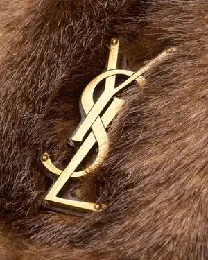 Saint Laurent Niki Shearling Large Shoulder Bag