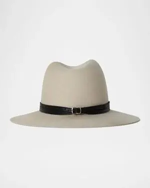 Janessa Leoné Corinne Belted Fedora Hat