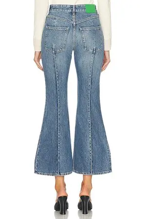 Bottega Veneta Cropped Kick Flare Leg Jeans