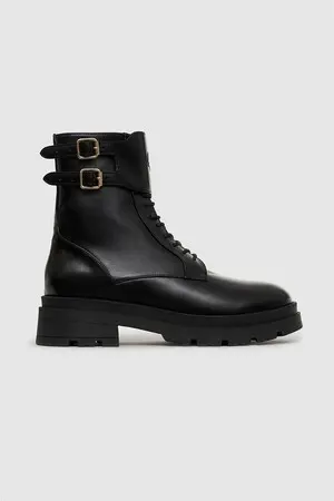 ANINE BING ANINE BING Maeve Leather Combat Boots - Black