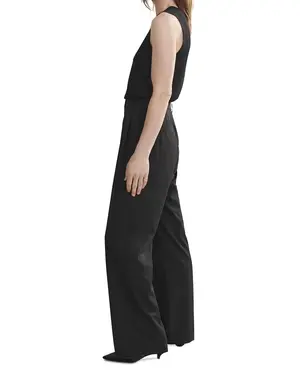 Jenni Kayne Jones Pleated Wool Pants - Black