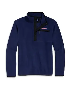 Vineyard Vines Harbor Fleece Quarter Snap Sweater