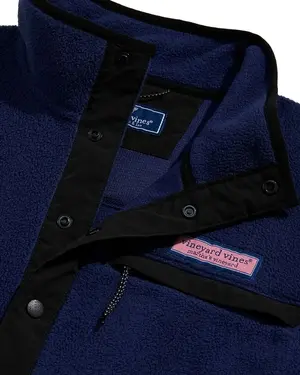Vineyard Vines Harbor Fleece Quarter Snap Sweater