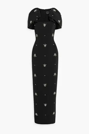 Huishan Zhang Cape Effect Evening Dresses