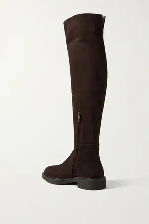 GIANVITO ROSSI Lexington Suede Over-the-knee Boots