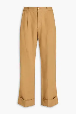 Acne Studios Cotton And Linen-blend Twill Trousers
