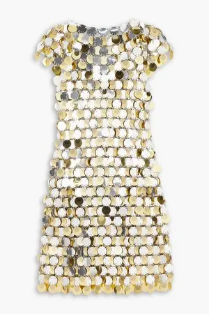 Rabanne Sequined Chainmail Mini Dress