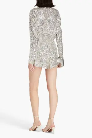 Maje Sequined Tulle Playsuit