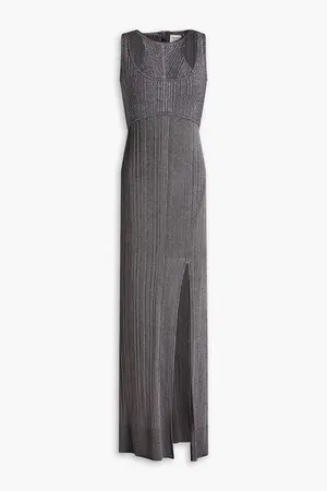 Ribbed Knit Maxi Gowns