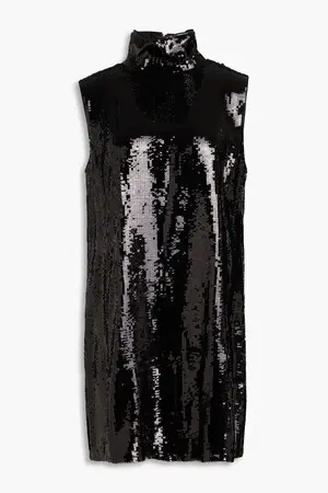Theory Sequined Crepe Mini Dress
