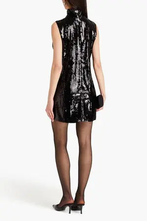 Theory Sequined Crepe Mini Dress