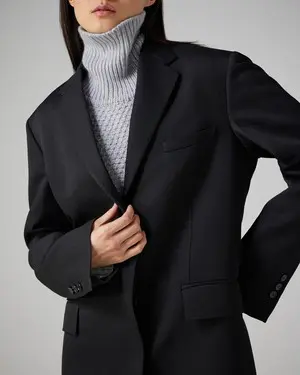 Veronica De Piante Arlo Coat In Wool Twill