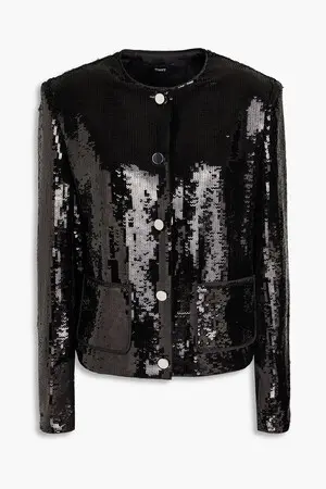 Theory Sequined Satin Jacket