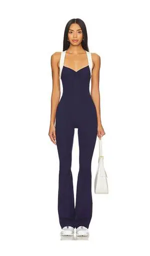 437 The Sculpt Onesie In Navy - Navy & Creme