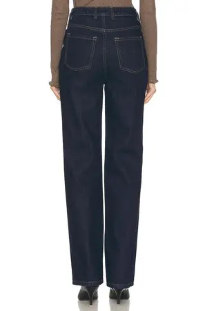 SEROYA Brooklyn High Rise Straight Jeans - Rinse