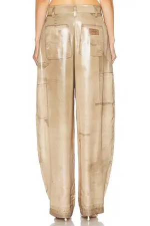 Alexander Wang Metallic Wide Leg Pant