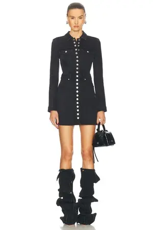 Alexander Wang Snap Front Mini Dress