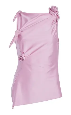 Coperni Asymmetric Flower Top Light Pink