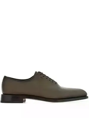 FERRAGAMO Tramezza Lace-up Oxford Shoes - Green