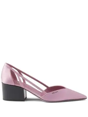 Women's Patent Leather Block Heel Pumps