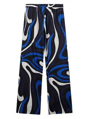 Emilio Pucci Marmo-print Trousers