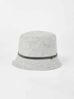 Brunello Cucinelli Monili Detail Bucket Hat - Grey