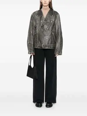 MAISON MARGIELA Leather Biker Jacket