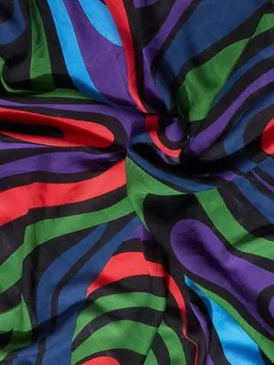 Emilio Pucci Large Marmo-print Scarf - Purple